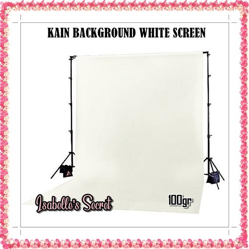 Jual Kain Background Putih White Screen / Kain Dekorasi Studio Putih ...