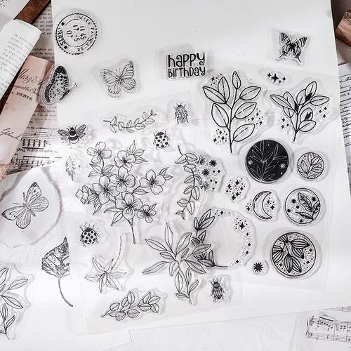 Jual [HARU] Stempel Silikon Transparan DIY Stamp Transparent Silicone ...