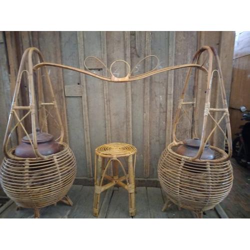 Jual Angkringan Keranjang Pikulan Dawet Rotan Prenjalen Tradisional ...