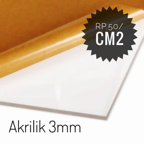 Jual Akrilik 3mm putih susu/kapur per cm2 - Putih Kapur - Kota Makassar - Mr. Akrilik | Tokopedia