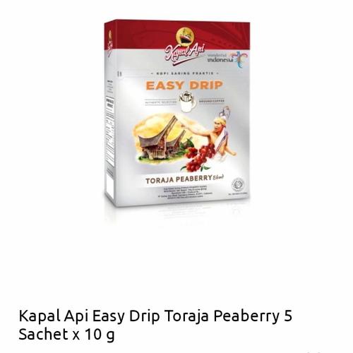 Jual Kapal Api Easy Drip Toraja Peaberry 5 Sachet x 10 g - Jakarta ...