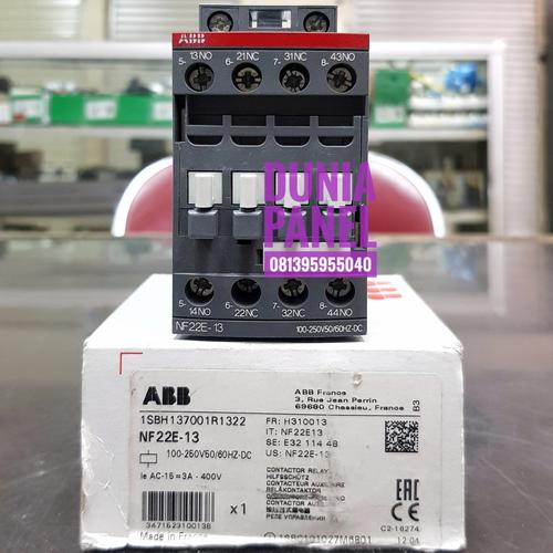 Jual KONTAKTOR ABB NF22E-13 100-250V 3KUTUB ABB BISA UNTUK AC/DC ...