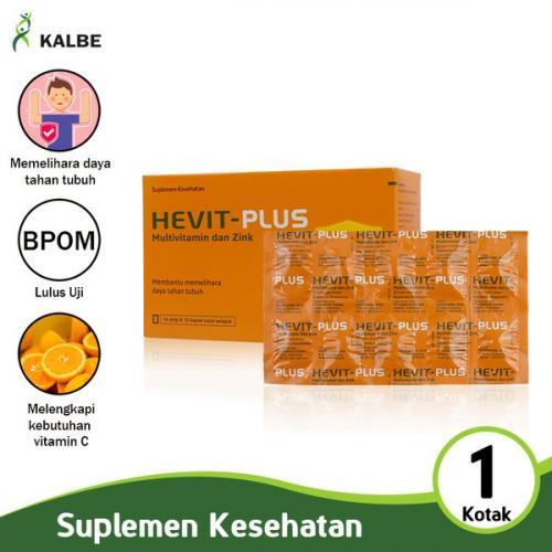 Jual Hevit-Plus 10 Kaplet - Multivitamin, Vitamin C 500mg, dan Zinc ...