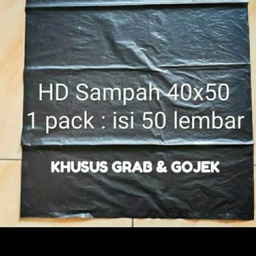 Jual Plastik sampah hitam uk 40x50, trash bag, HD packing hitam ...