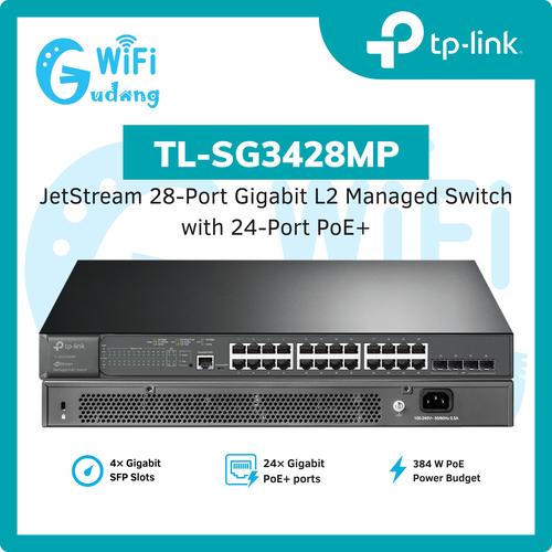 Jual TP-LINK TL-SG3428MP 28-Port Gigabit L2+ Managed with 24-Port PoE+ ...