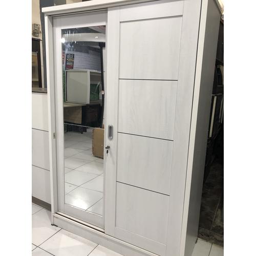 Jual lemari pakaian sliding cermin // lemari baju sliding minimalis ...