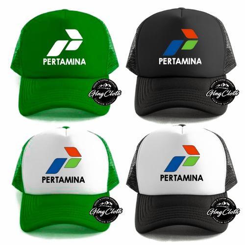 Jual Topi Pertamina Jaring/Trucker - Merah-Putih, Logo Original - Kota ...