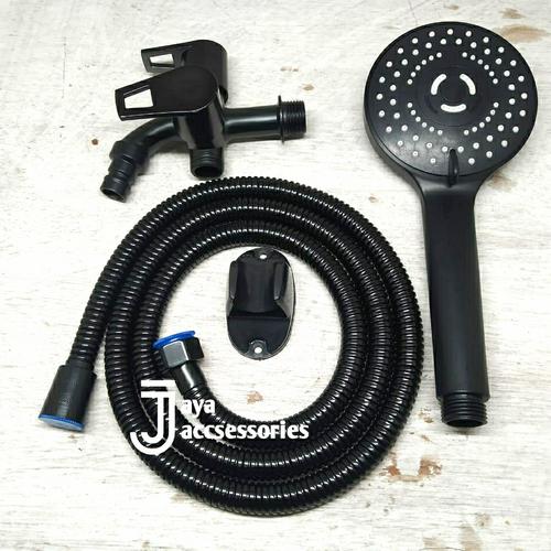 Jual paket shower mandi dan kran cabang kran shower hitam - kotak ...