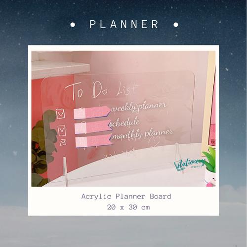 Jual Papan tulis acrylic aesthetic - Weekly Planner - acrylic planner ...