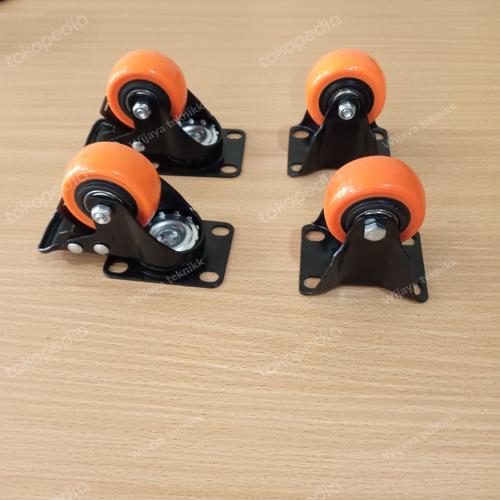 Jual RODA rak inch roda lemari roda etalase 2 inch 2" roda furniture 2 ...