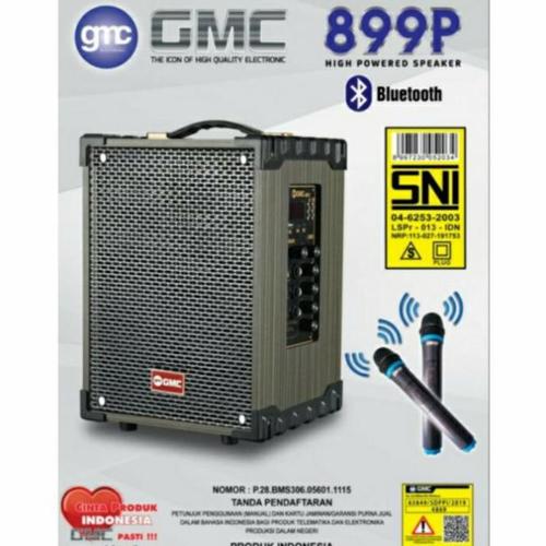 Jual Speaker GMC 899P Portable bluetooth free 2 mic wireless - Mic ...