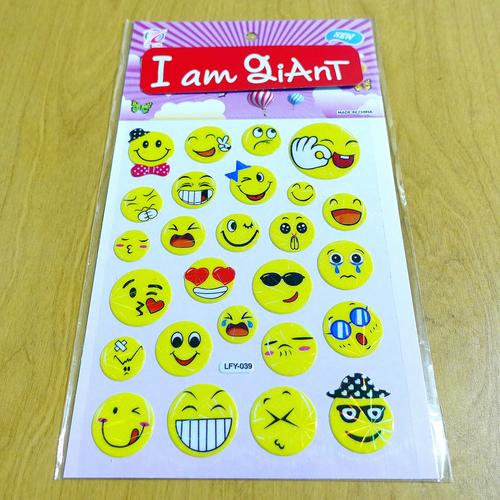 Jual [SML-8] sticker timbul smiley emoticon stiker dekorasi - motif 2 ...