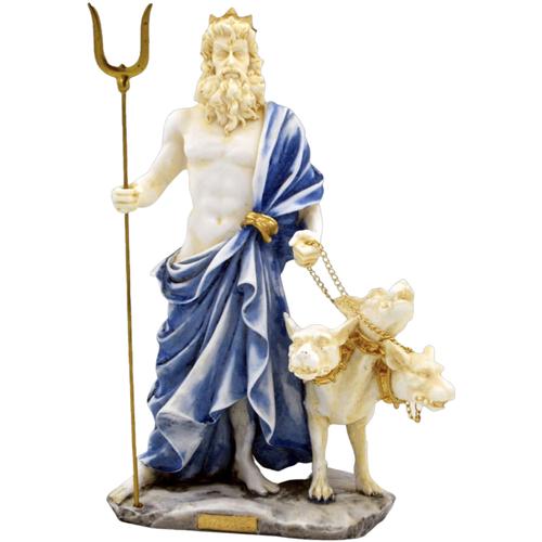 Jual Patung souvenir yunani greece dewa hercules Hades with cerberus ...