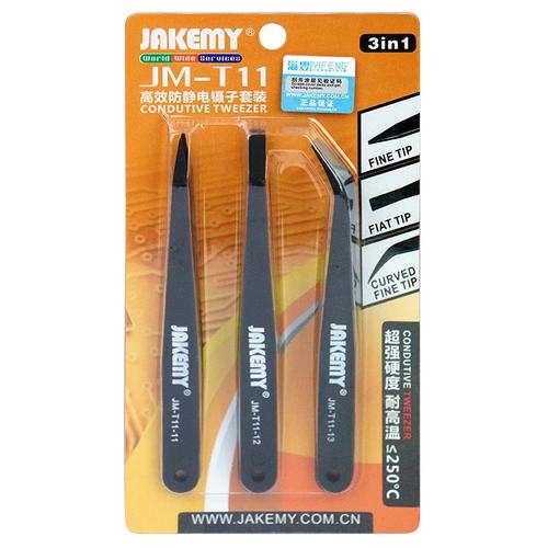 Jual Jakemy Pinset Anti Static Tweezers Suit Pinset Elektronik Pinset ...