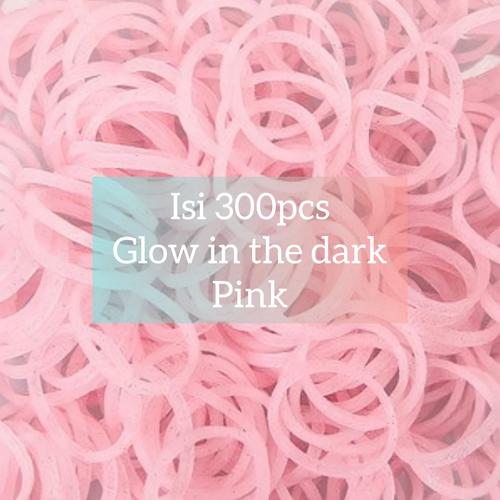 Jual Karet Rainbowloom Bands Isi 300 Pcs Glow In The Dark Pink ...