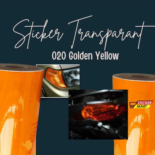 Jual Sticker scotlit motor mobil Headlamp lampu sein golden yellow red ...