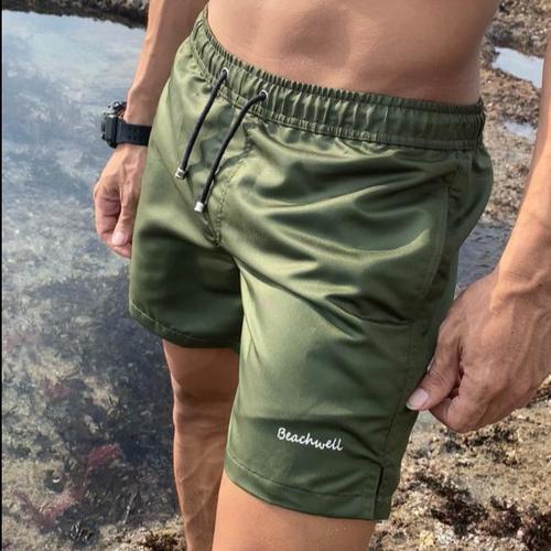 Jual Celana Pendek Pria Celana Pantai Beachwell Bali warna Hijau Army - L - Kab. Badung ...