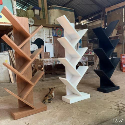 Jual Rak Buku Minimalis Rak Buku Kayu Bookshelves Model Pohon - Hitam ...