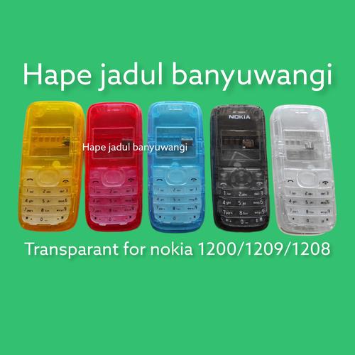 Jual Casing kesing cesing housing transparan nokia 1200/1208/1209 ...
