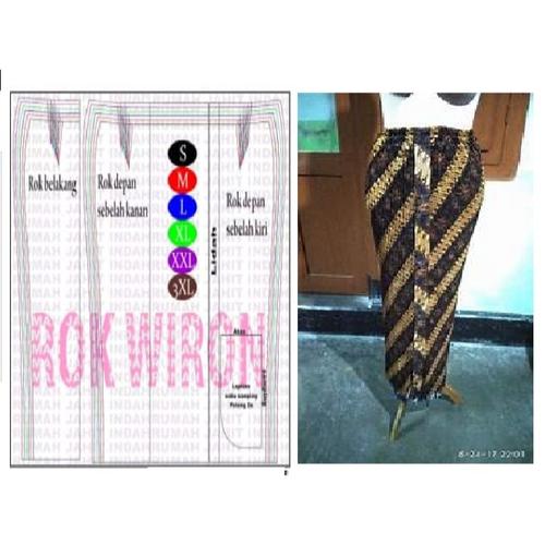 Jual POLA JIPLAK ROK WIRON TERSEDIA 6 UKURAN - Putih - Kab. Jombang ...