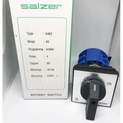 Jual SELECTOR SWITCH ON OFF 4POLE 63A SALZER SA63-2-2-61004 - Jakarta ...