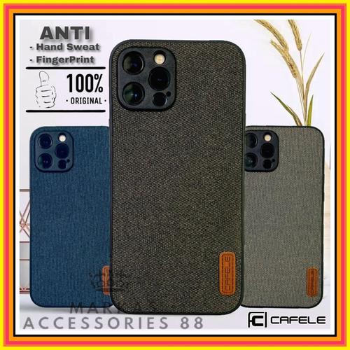Jual IPHONE 12 PRO MAX 6.7 FABRIC DENIM ORIGINAL SILICONE SOFT CASE ...