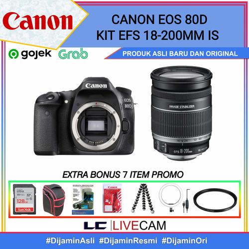 Promo CANON EOS 80D KIT 18-200MM IS / KAMERA CANON EOS 80D KIT 18-200MM ...