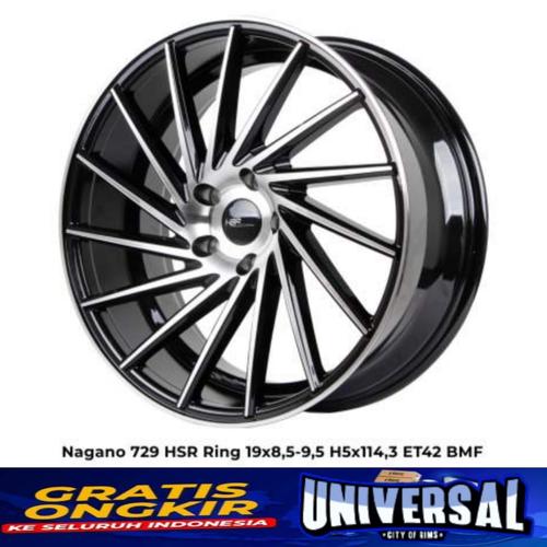 Jual Velg Mobil Ring 19 Hsr Wheel Nagano R19 Vossen Cvt Untuk Rx8 Cx5 ...