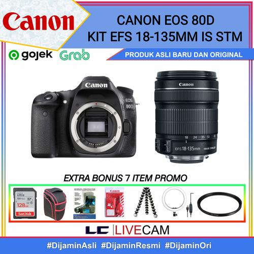 Promo CANON EOS 80D KIT 18-135MM IS STM / KAMERA CANON 80D KIT 18-135MM ...