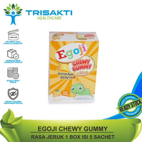 Jual Egoji Chewy Gummy Rasa Jeruk 1 BOX isi 5 sachet - 1 Sachet ...