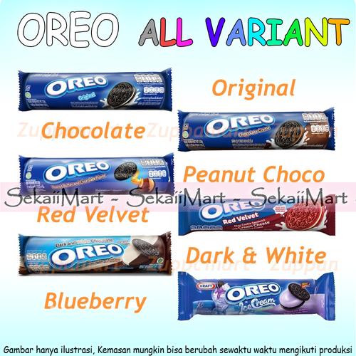 Jual OREO Cream Cookies All Variant - Biskuit Kukis Oreo Semua Rasa ...