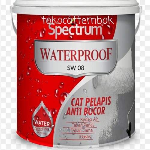 Jual Cat tembok Spectrum waterproof / pelapis anti bocor sw08 -Grey ...