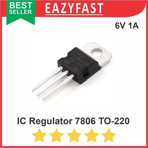 Jual IC Regulator L 7806 CV 6 V Volt 6V 1A 1 A L7806 L7806CV LM7806 DIP ...