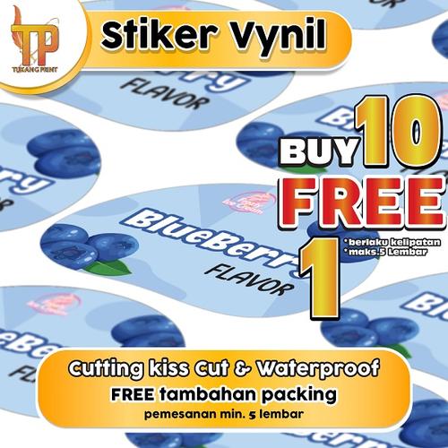 Jual CETAK STIKER STICKER PRODUK VYNIL & KISS CUTTING UKURAN A3 - vinyl glossy, tanpa laminasi ...