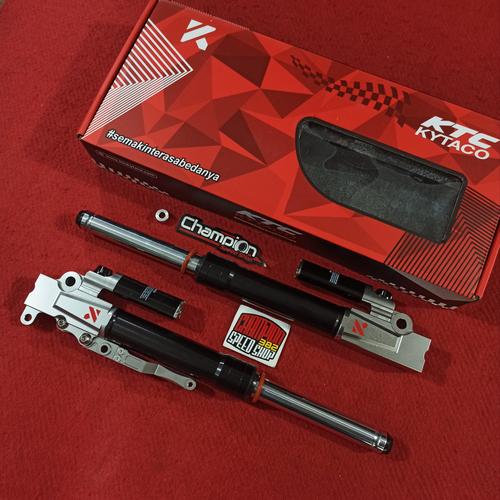 Jual Shock Shockbreaker Depan KTC Kytaco Black Scoopy Beat FI ESP Karbu ...