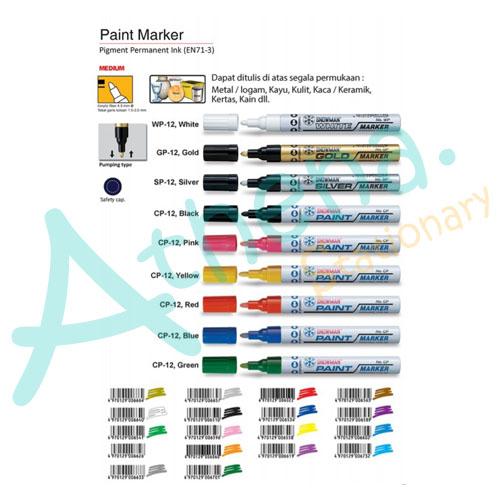 Jual SPIDOL PAINT MARKER Snowman BESAR CP/WP/SP/GP - Putih - Jakarta ...