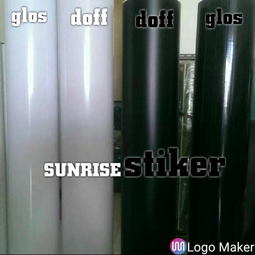 Jual stiker skotlet warna/stiker hitam dan putih/stiker gloss dan doff ...