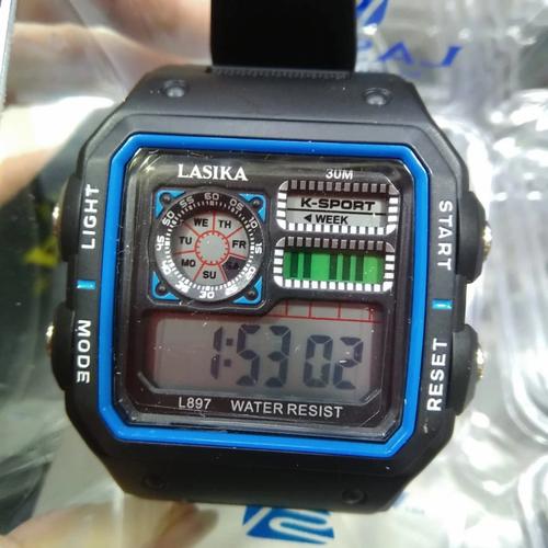 Jual Jam Tangan Pria Dewasa LASIKA L897 Original Anti Air - Biru ...