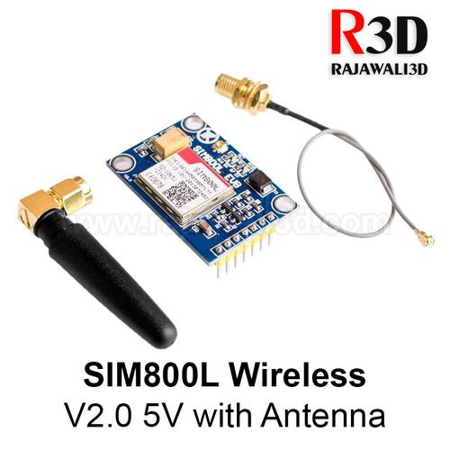 Jual SIM800L V2.0 5V Wireless Quad Band GSM GPRS Module With Antenna ...