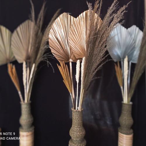 Jual paket daun rustic aestetic + vas guci mendong - DAUN SILVER+VAS ...