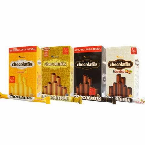 Jual Chocolatos Wafer Roll Box Isi 20 pcs - Dark Chocolate - Kota ...