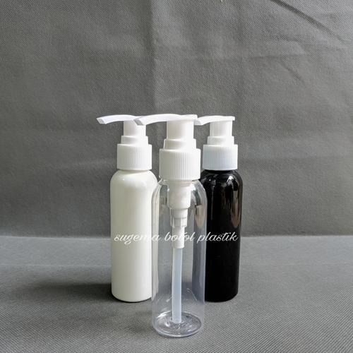 Jual botol pump body lotion pompa 100ml kosong pet sabun cair tutup putih - bening - Kota Depok ...