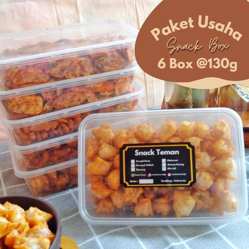 Jual Paket Usaha Cemilan Snack Kemasan Box - Mix Random, Pakai Label ...