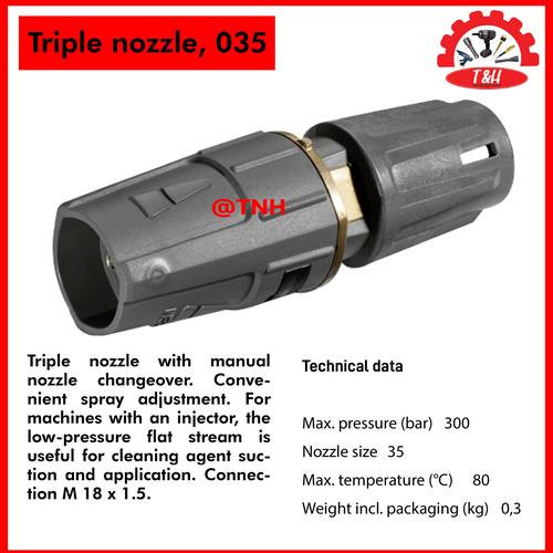 Jual Tripple Nozzle, 035 | Karcher | Tripple Nozzle for HD 5/12C ...