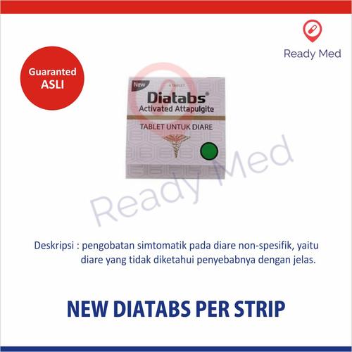 Jual NEW DIATAB Strip 4 tablet obat diare - Kota Tangerang Selatan - Ready Med, BSD | Tokopedia