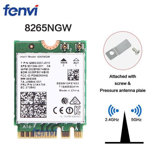 Jual Intel 8265 WiFi 5 Dual Band AC Wireless BT 4.2 PCI Express pcie 2G ...