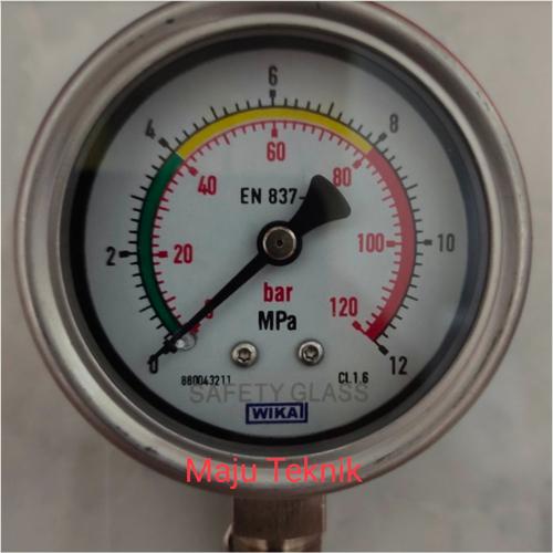 Jual WIKA Pressure D 2,5" 0-12 MPa/bar, drat 1/4"NPT Full SS Bottom (Raket) - Jakarta Utara ...