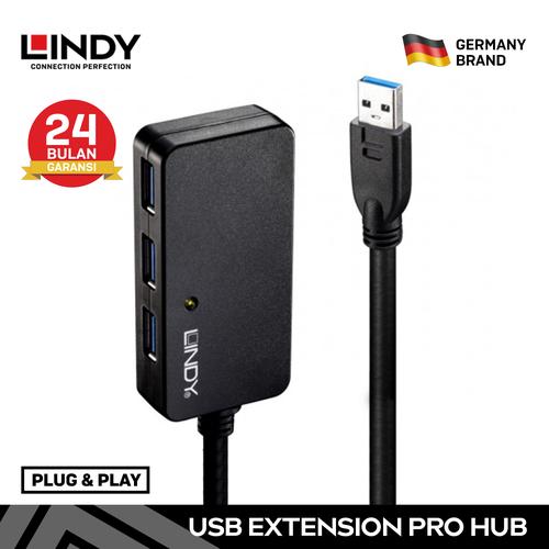 Promo LINDY 43159 10M Kabel 3 Port USB 3.0 Hub Active Extension Pro Cicil 0% 3x - Jakarta Barat ...