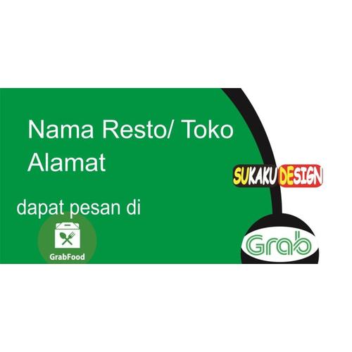 Jual Banner | Spanduk |Grab Food Free Tambah Tulisan - 2x1 - Jakarta ...