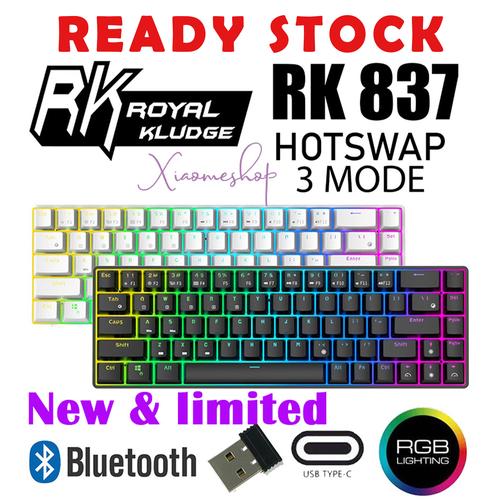 Jual Royal Kludge RK837 RK68 RGB Wireless Bluetooth Mechanical Keyboard ...